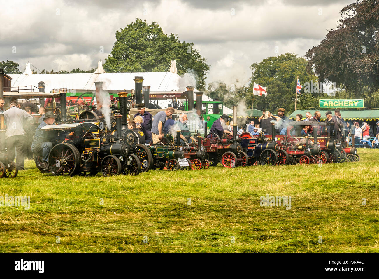 Miniature traction engines on display at Astle Park steam festival ...