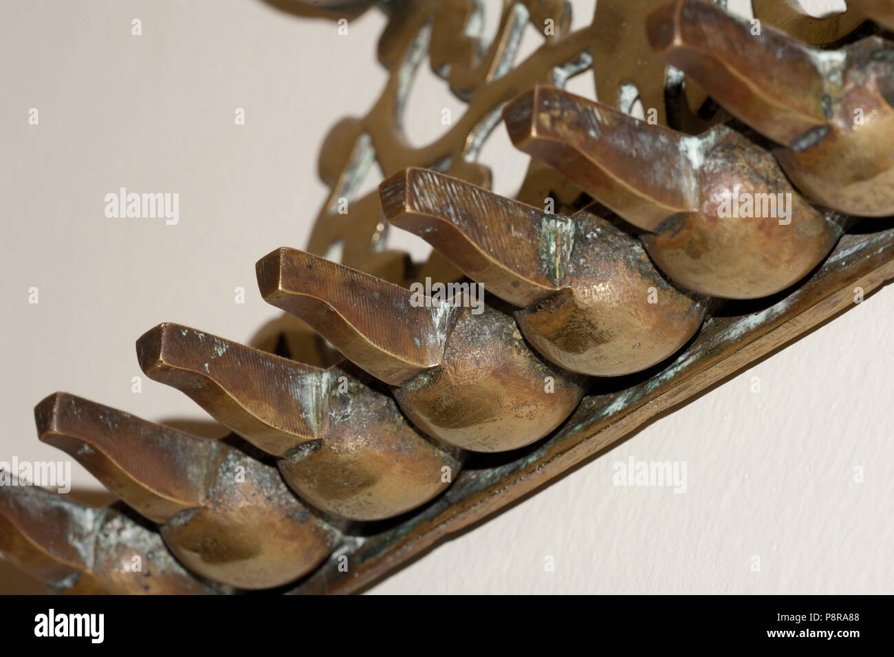 candles holder, HANUKIYA, Jew Stock Photo - Alamy