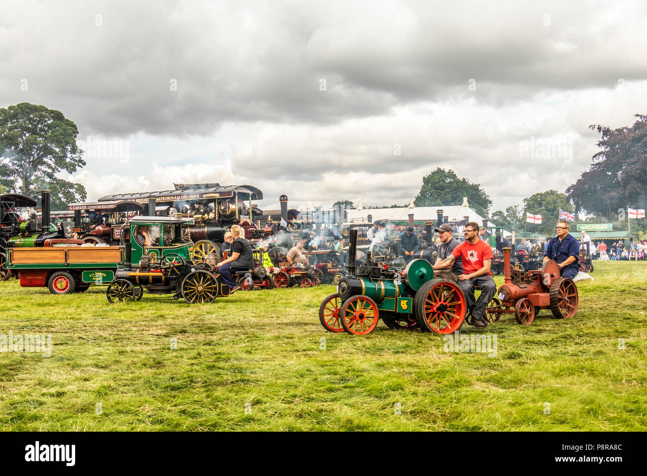 Miniature traction engines on display at Astle Park steam festival ...