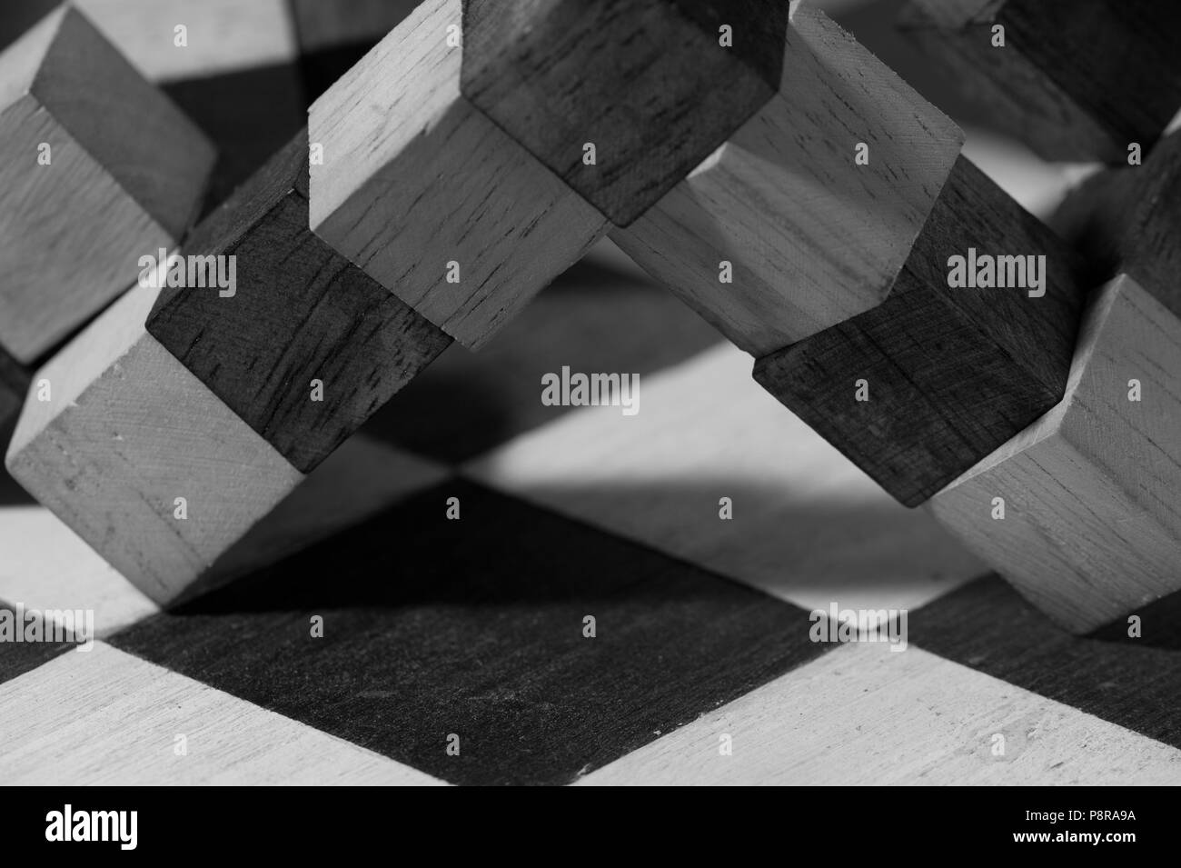 chain of cubes Stock Photo - Alamy