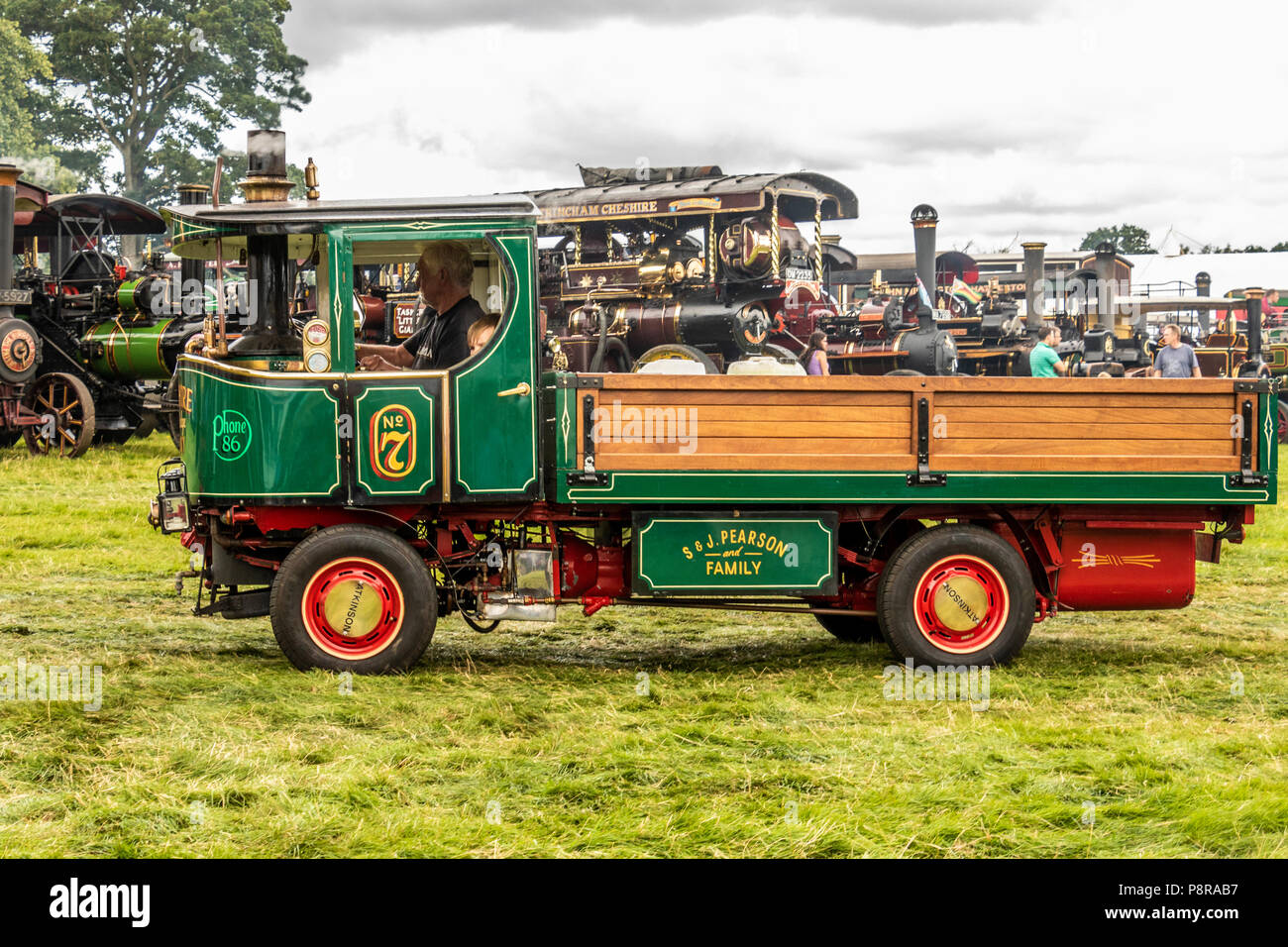 miniature steam lorries at Astle Park Steam rally Chelford Cheshire ...