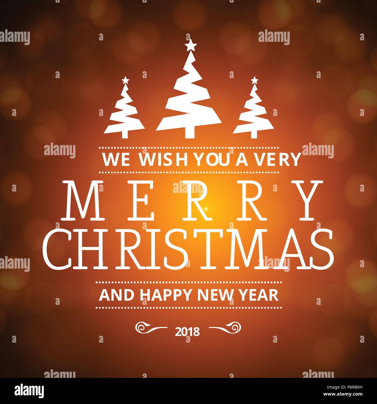 Christmas greetings card with dark background and stylish typography ...