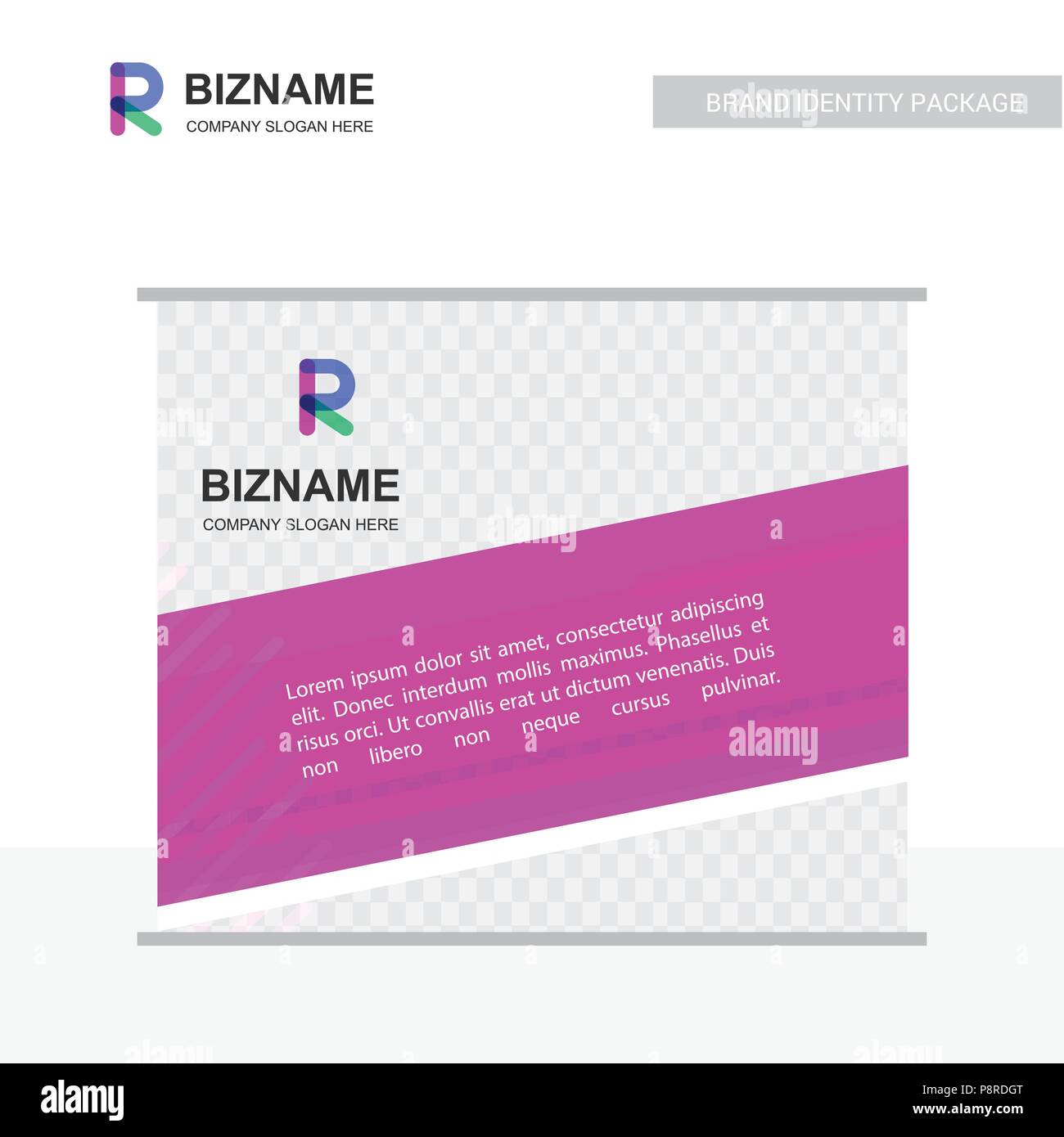 Company Ads banner design with company logo vector. For web design and ...