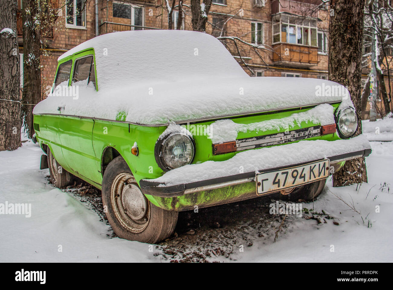 Kiev, Ukraine - in Kiev is still easy to spot some very old or weird ...