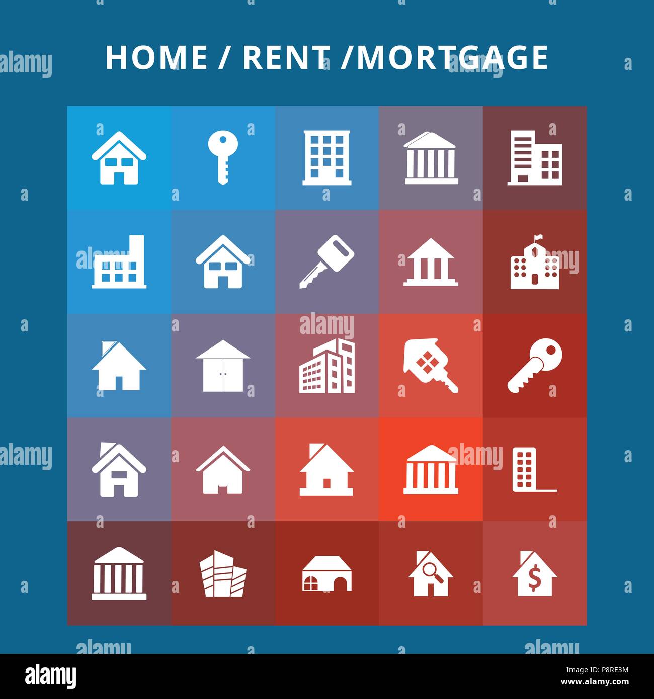 Home Rent Icons. For web design and application interface, also useful ...