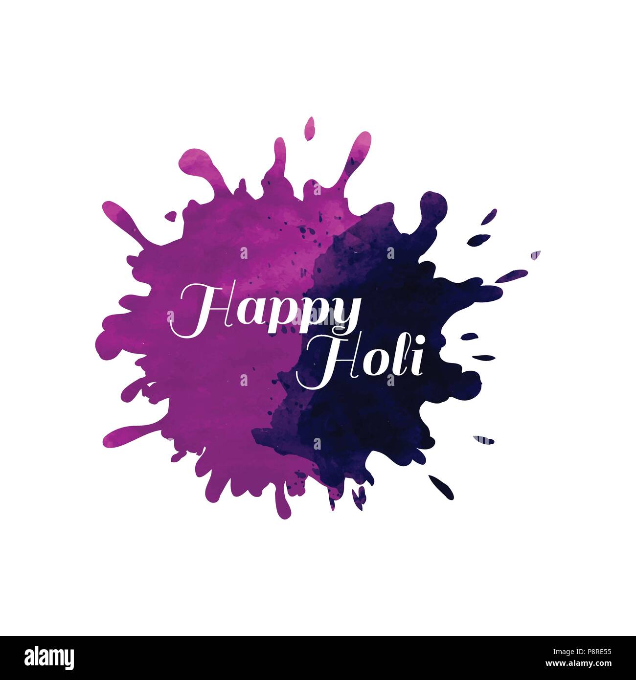 Happy Holi Watercolor Splash background. For web design and application ...