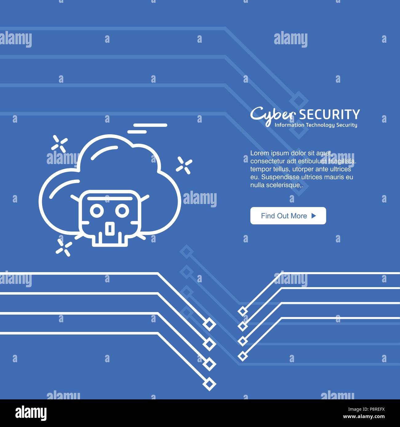 Internet security design with creative design and logo. For web design ...