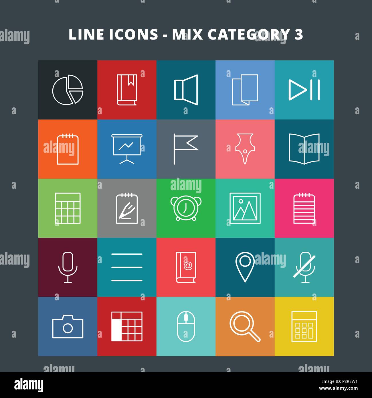 Line Mix Icons. For web design and application interface, also useful ...
