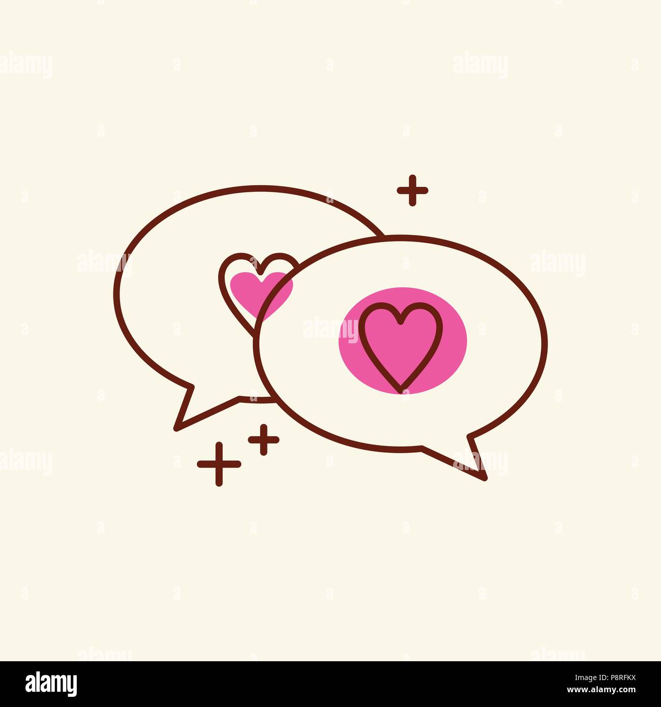Mother's day pink color icon with white background vector. For web ...