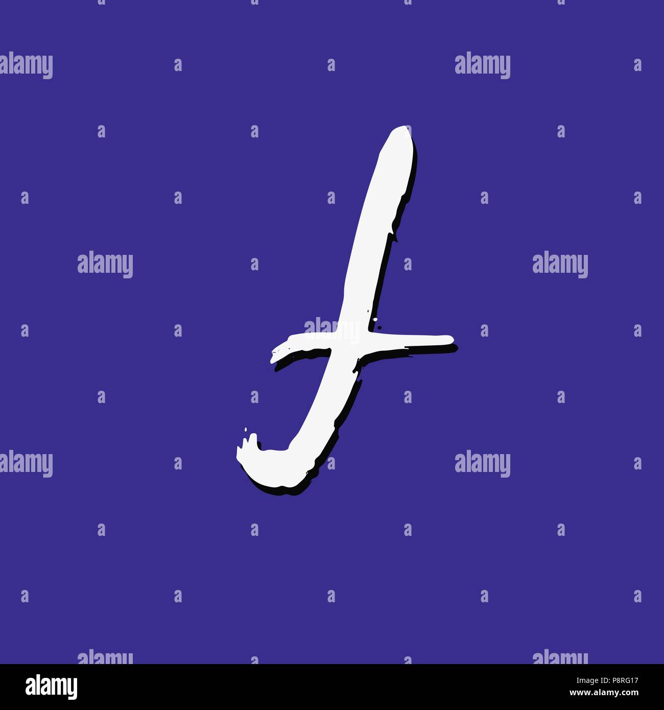 Purple Cursive Letter L