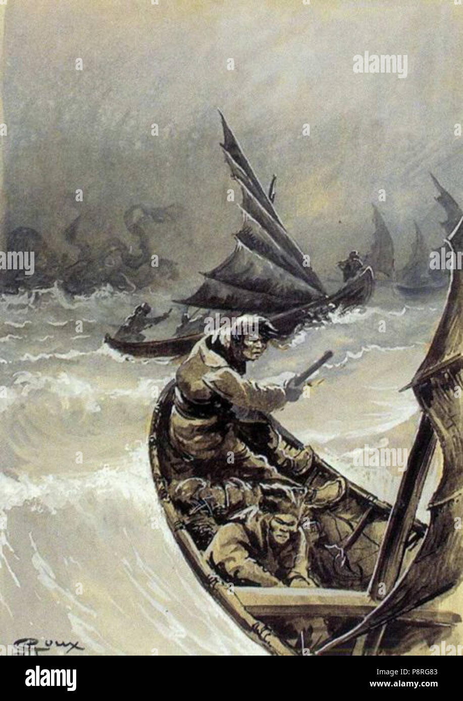 . 5 'The Sea Serpent' by George Roux 22 Stock Photo - Alamy