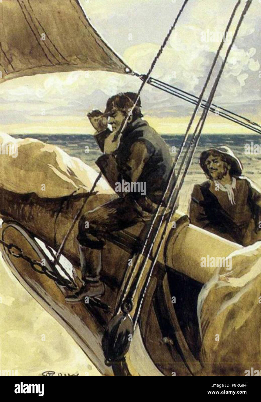 . 5 'The Sea Serpent' by George Roux 23 Stock Photo - Alamy