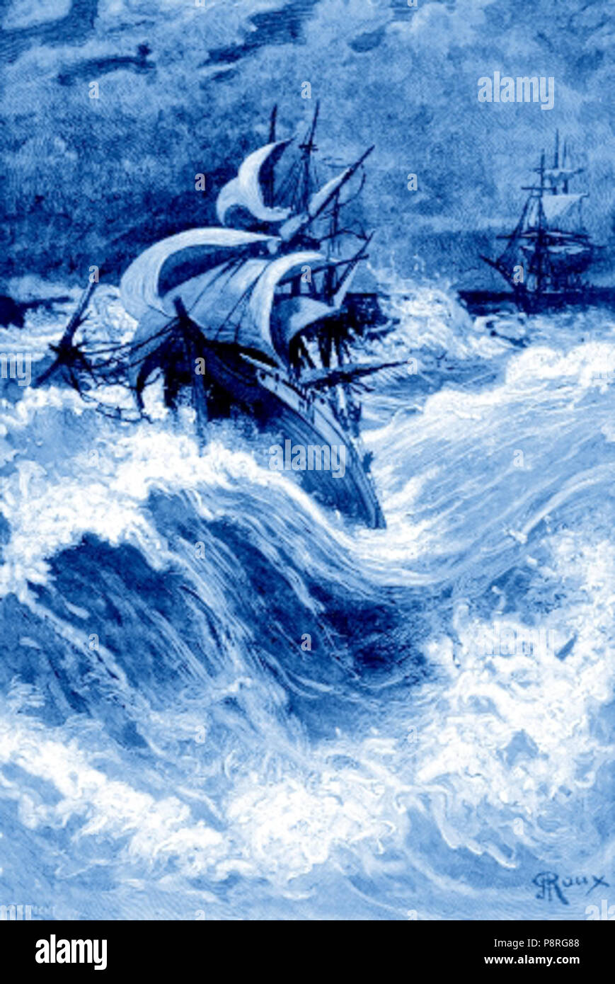 . 5 'The Sea Serpent' by George Roux 25 Stock Photo - Alamy