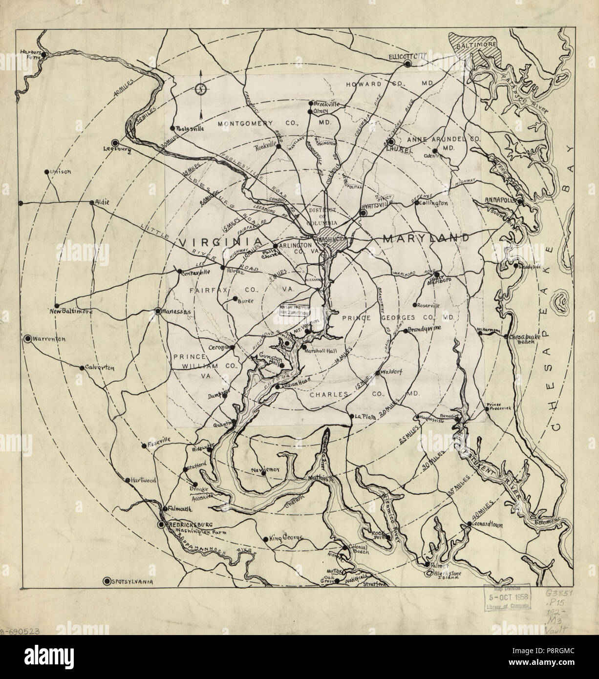 Fairfax map hi-res stock photography and images - Alamy