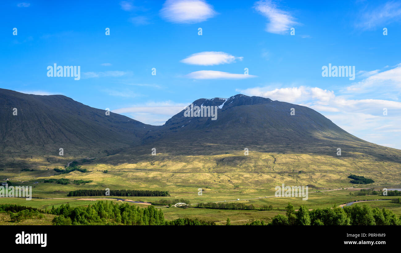 Scottish landscape. mountains and beautiful sky above Scotland Stock ...