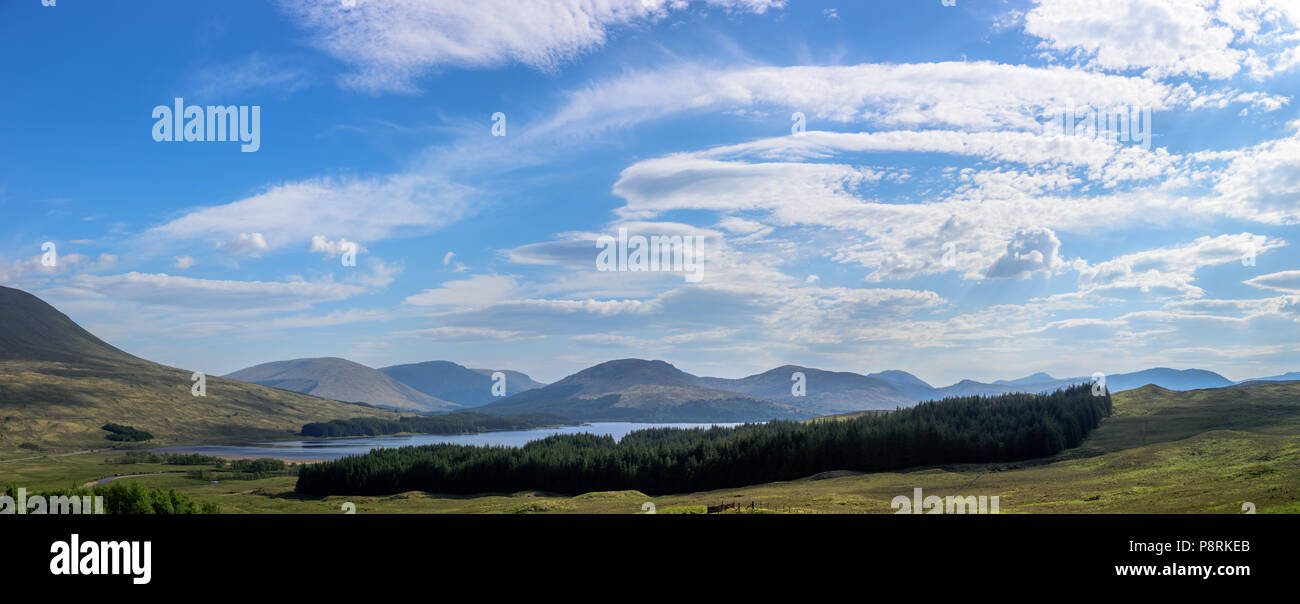 Scottish landscape. mountains and beautiful sky above Scotland Stock ...