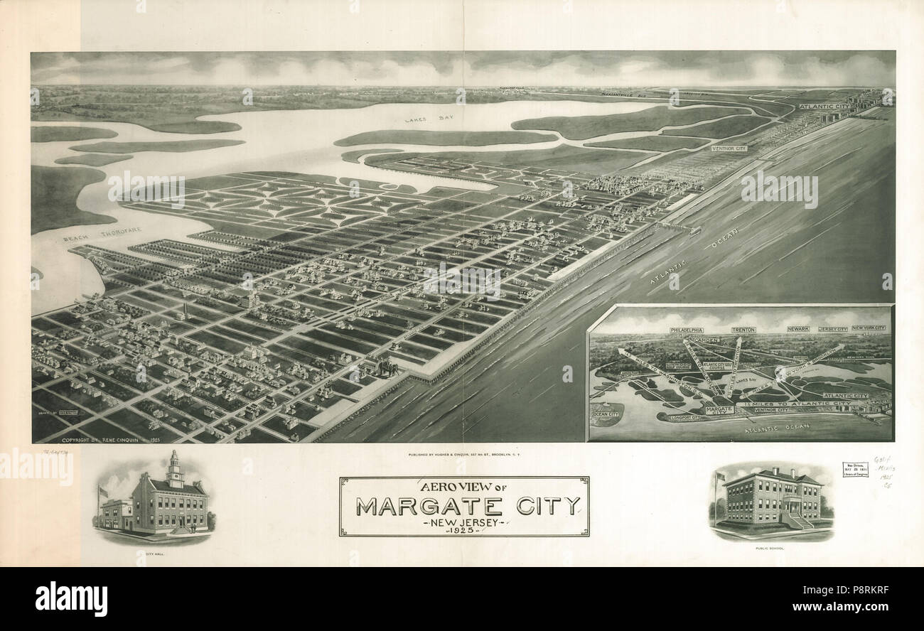 Map of margate hi-res stock photography and images - Alamy