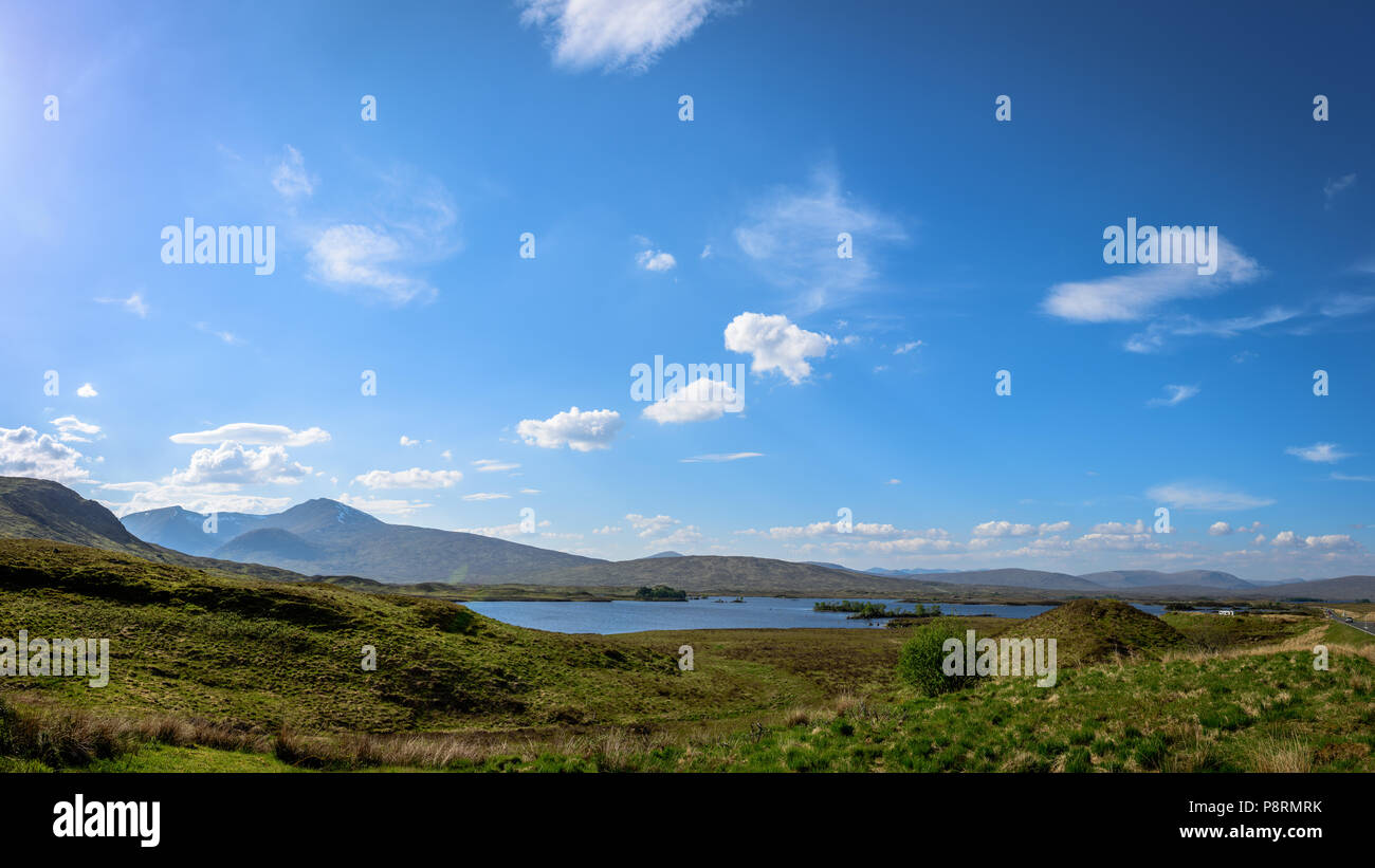 Scottish landscape. mountains and beautiful sky above Scotland Stock ...
