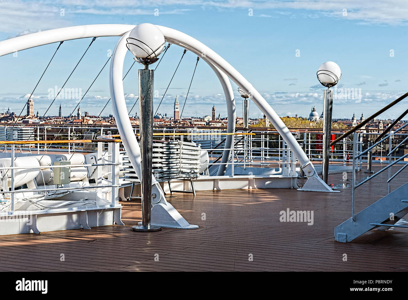 MSC Magnifica Cruise Ship top deck Stock Photo - Alamy