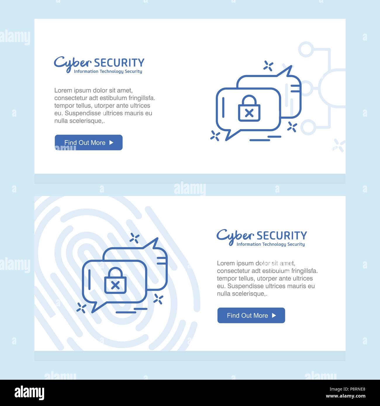 Cyber security design with elegent style. For web design and ...