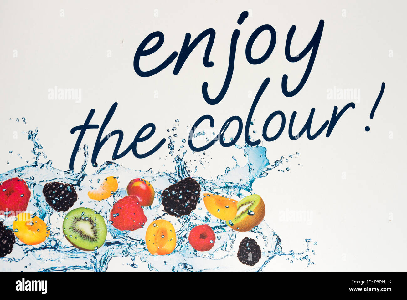 MSC Magnifica Cruise Ship Enjoy the Colour wall art Stock Photo - Alamy