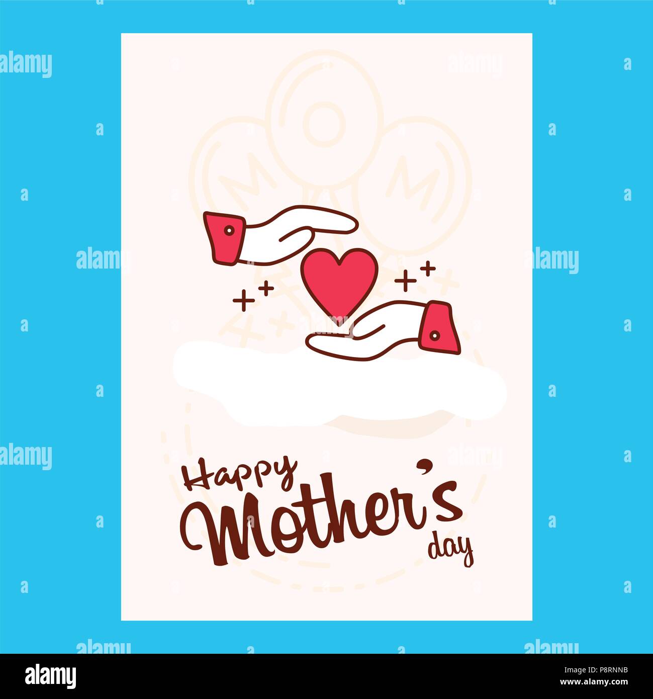 Happy Mothers Day Text As Celebration Badge Tag Icon Text Card