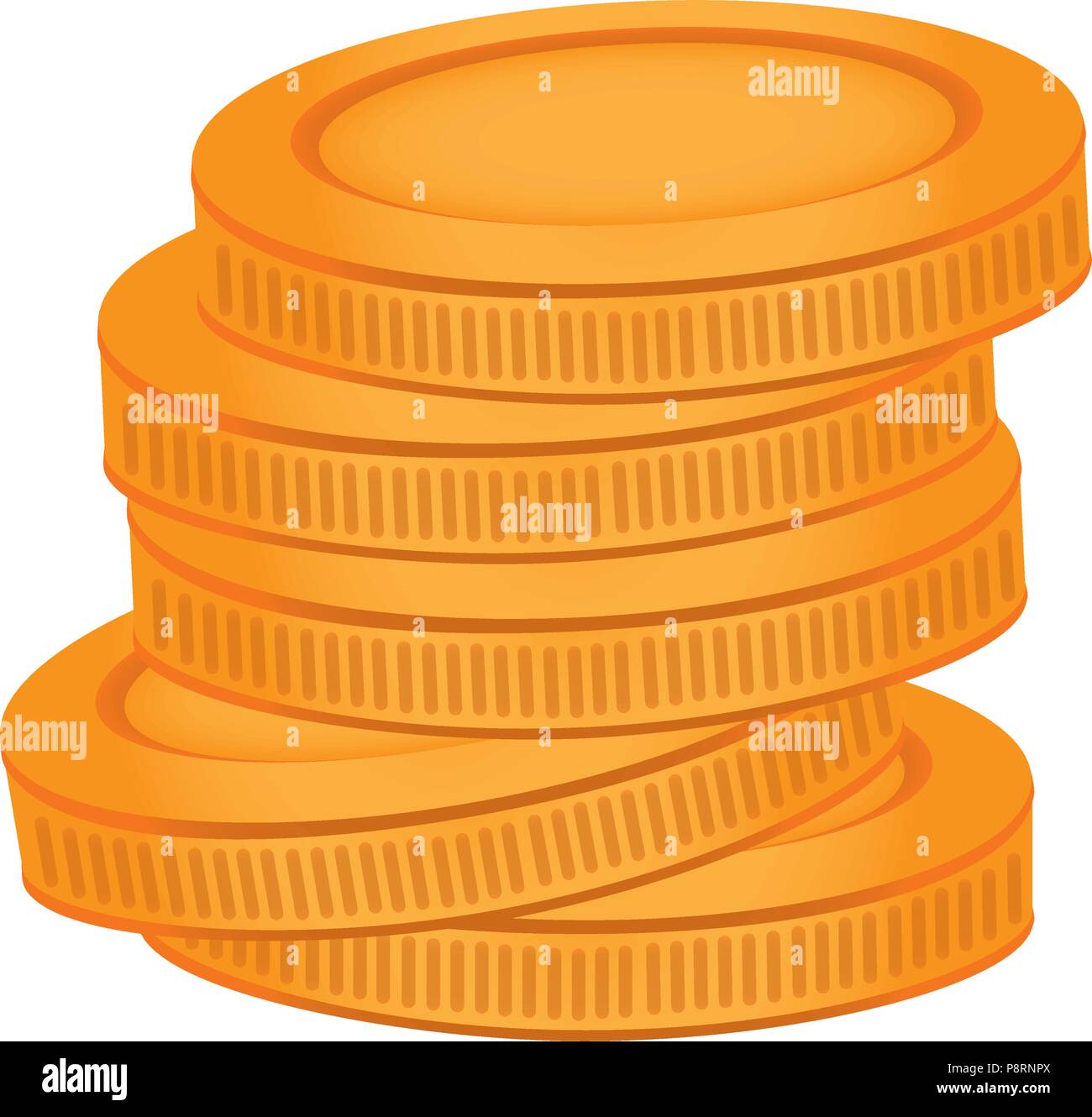 metal coins economy money currency vector illustration Stock Vector ...