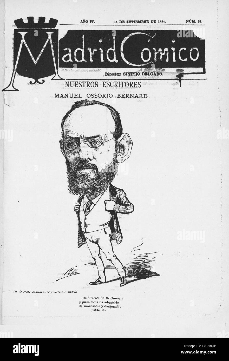 10 1884-09-14, Madrid Cómico, de Cilla, Manuel Ossorio Bernard Stock ...
