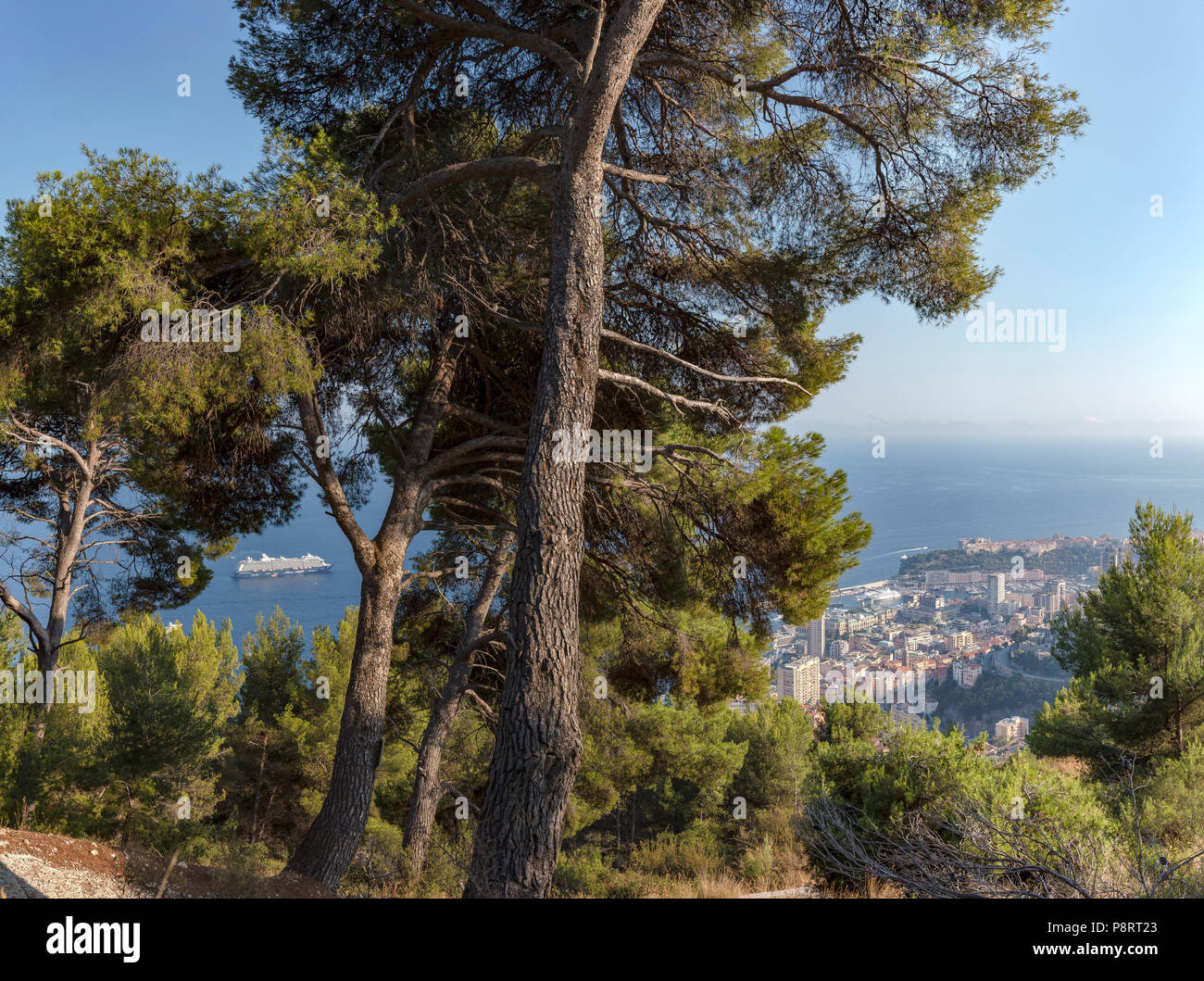 View from the grande corniche on monaco hi-res stock photography and ...