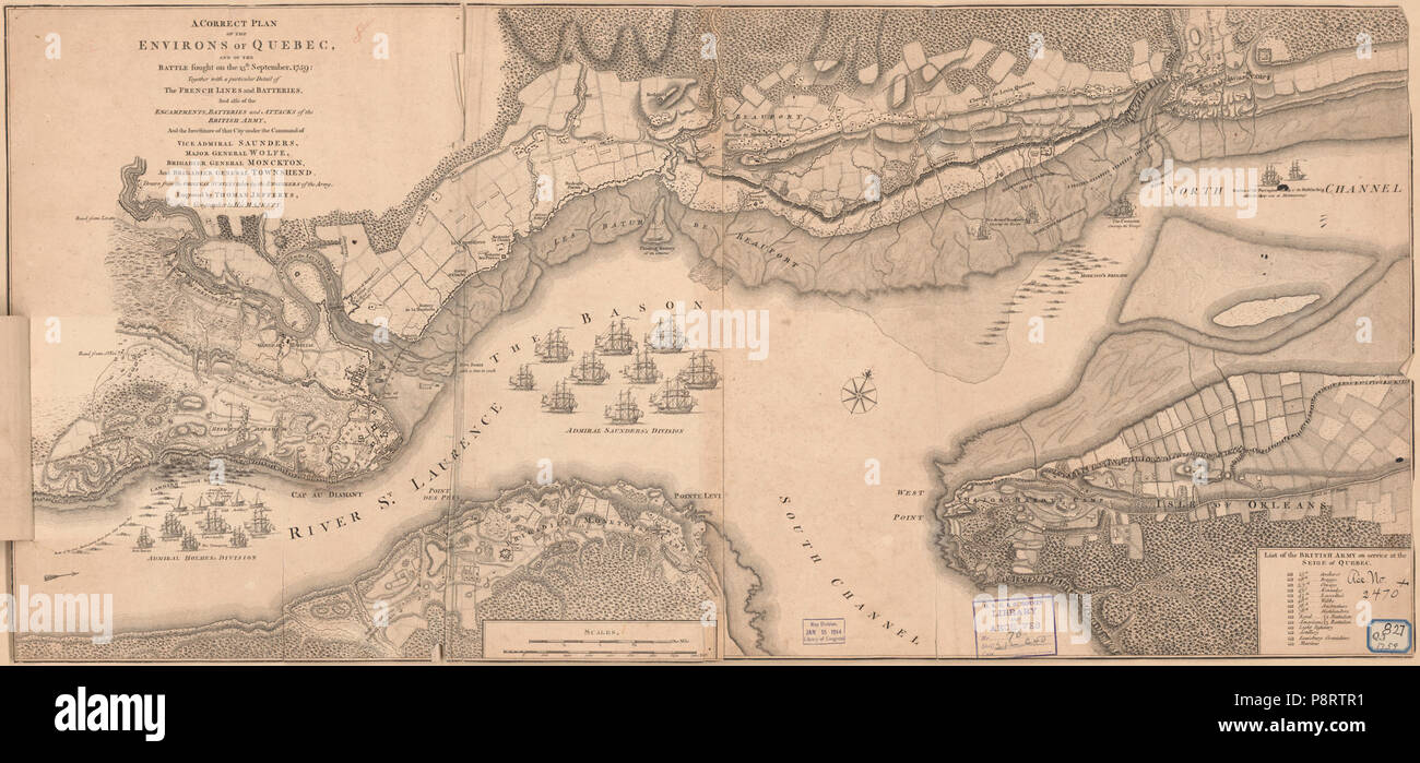 Battle Of Quebec 1759 High Resolution Stock Photography and Images - Alamy