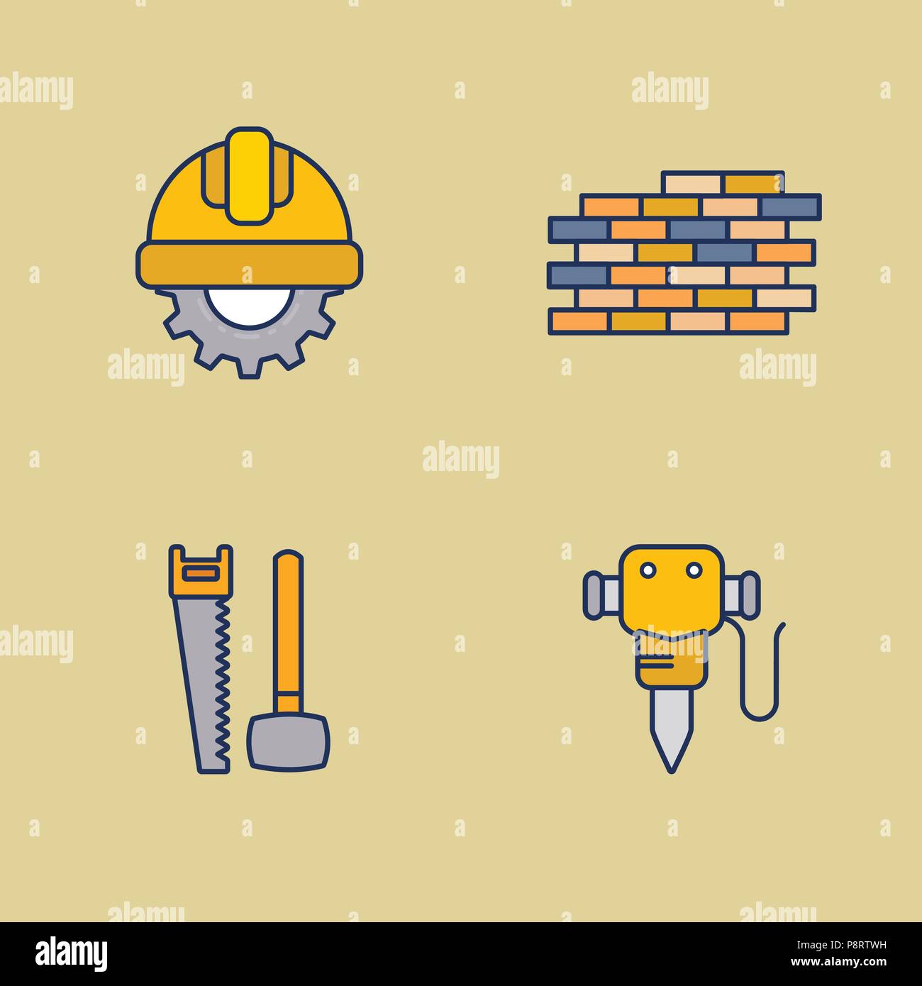 Labour day company logo with light background vector. For web design ...