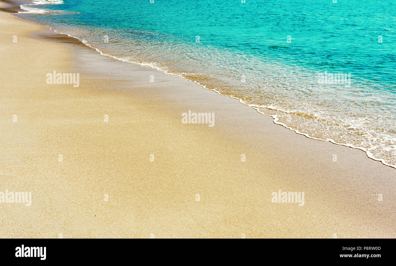 Sea beach. Sand and water Stock Photo - Alamy