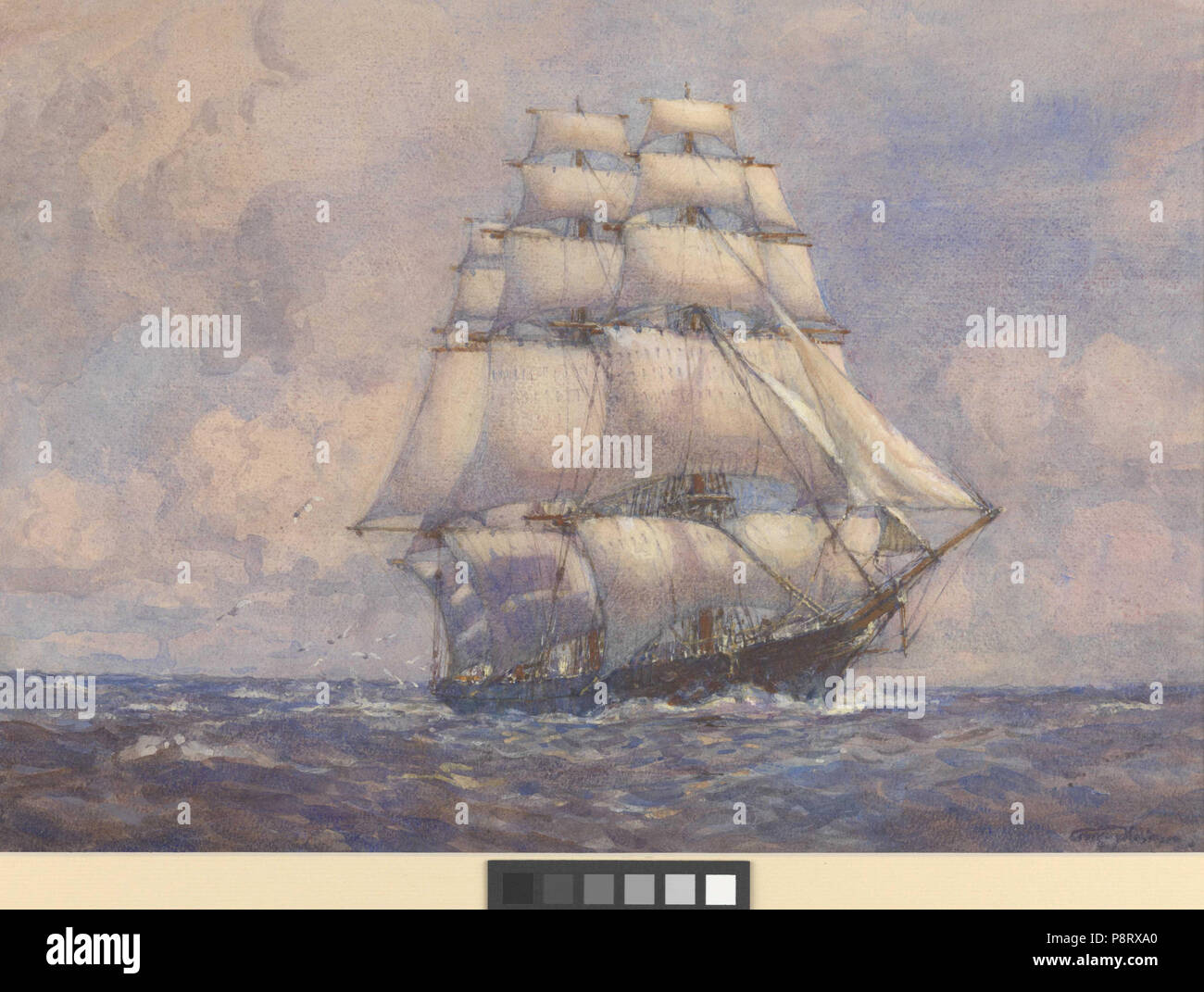 Square rigger sailing ship hi-res stock photography and images - Alamy