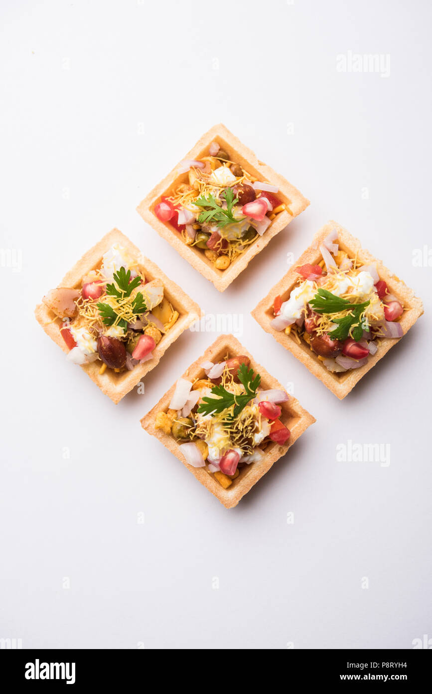 Crispy Canape or canap is a starter recipe from India - Round or square ...