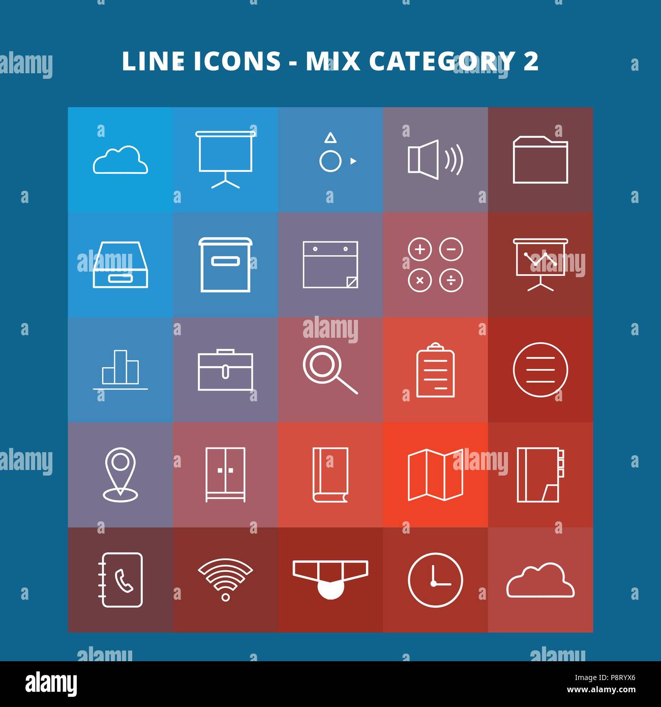 Line Mix Icons. For web design and application interface, also useful ...