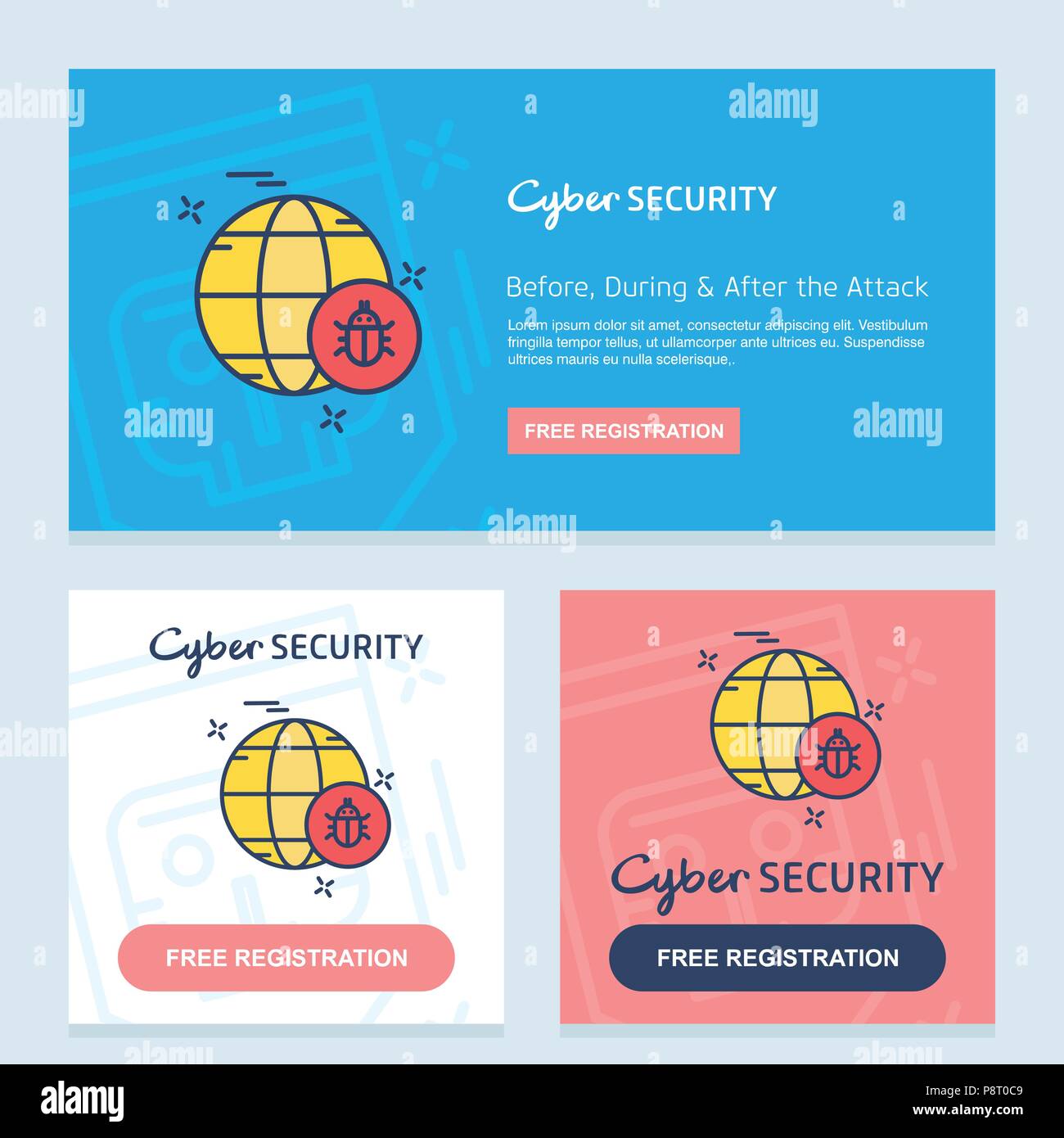 Cyber security design with creative design. For web design and ...