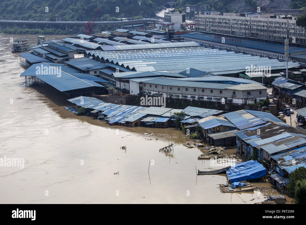 Chongqing, chongqing, China, 12th July 2018. Influenced by the strong ...