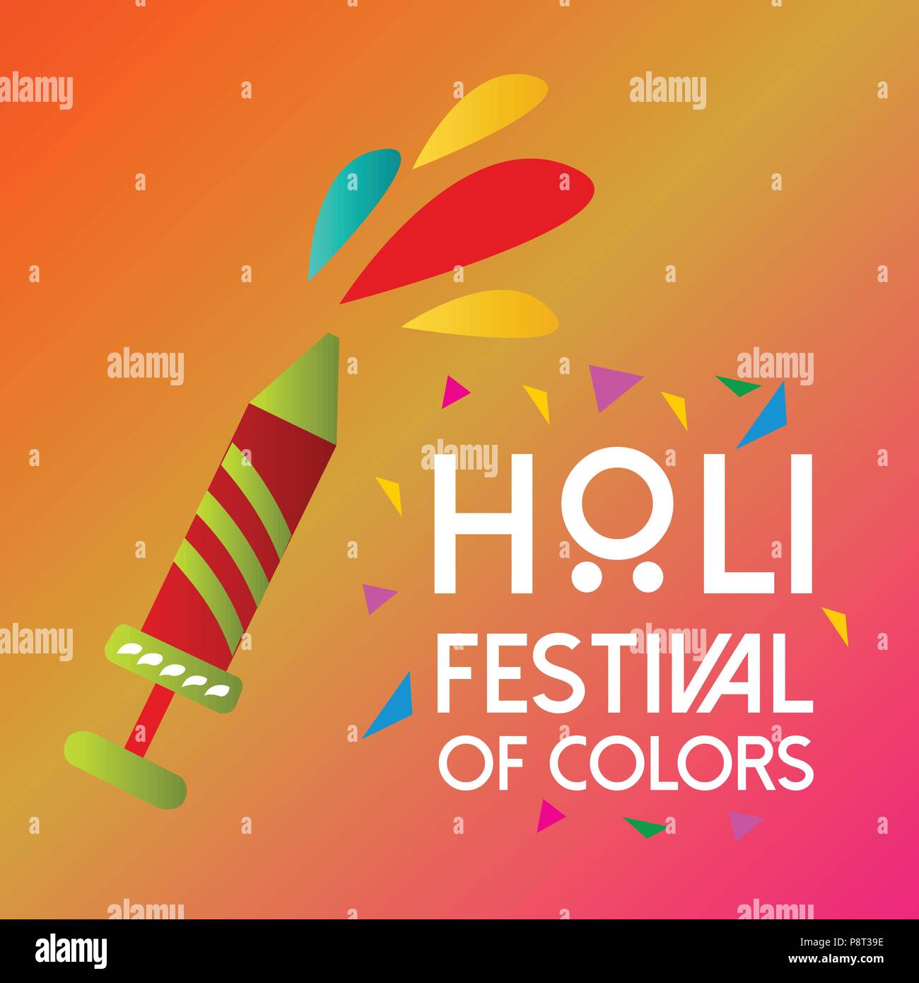Happy Holi Festival. The Festival of Colors. Colorful background with ...