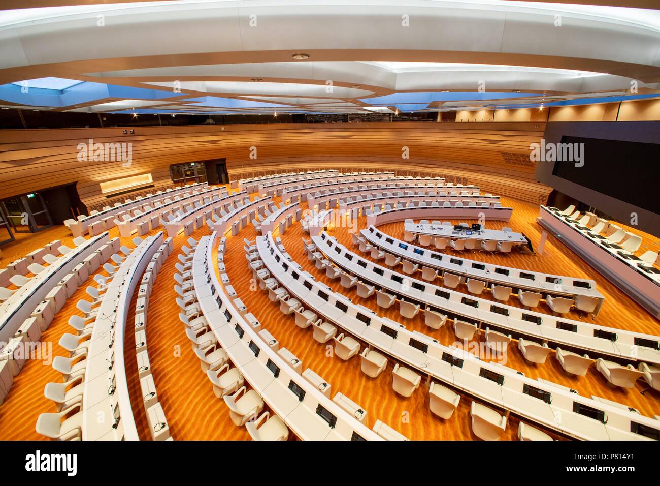 Geneva, Switzerland, 18 August 2016: The Emirates Room in the Palais ...