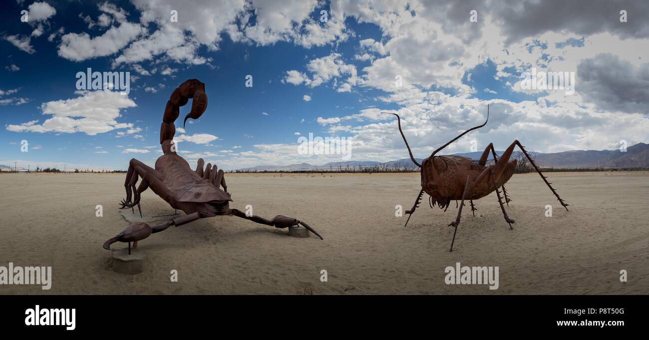 Super-sized locust and scorpion sculptures, from the "Sky Art ...
