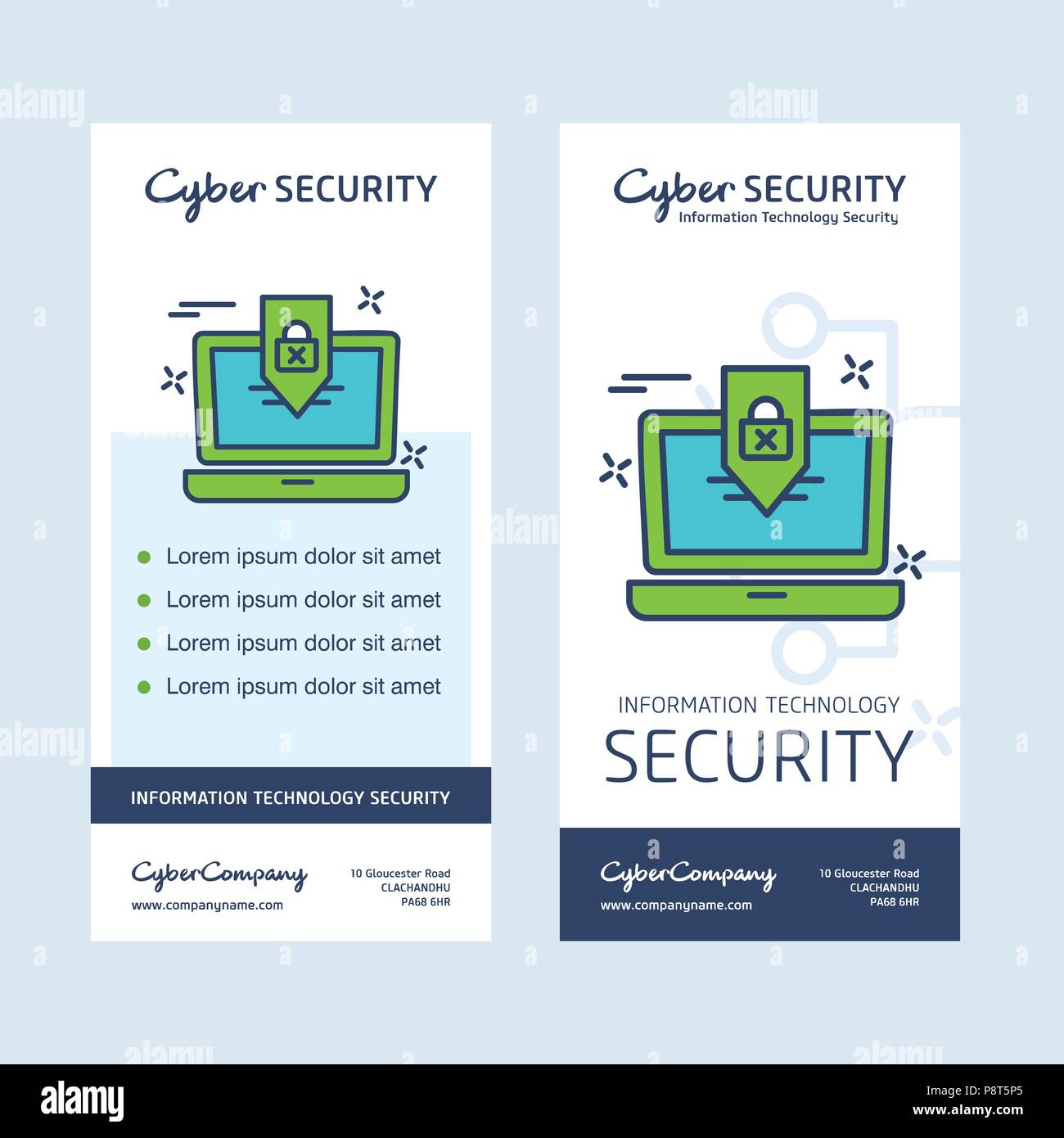 Cyber security design with creative design vector. For web design and ...