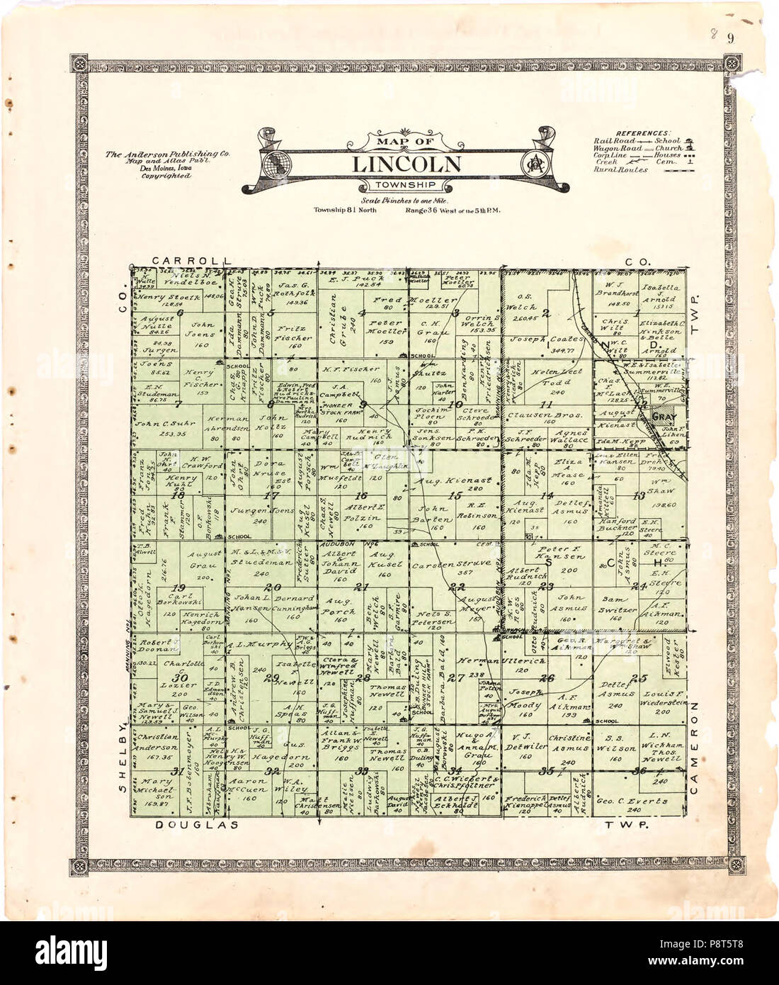 Townships maps hi-res stock photography and images - Alamy