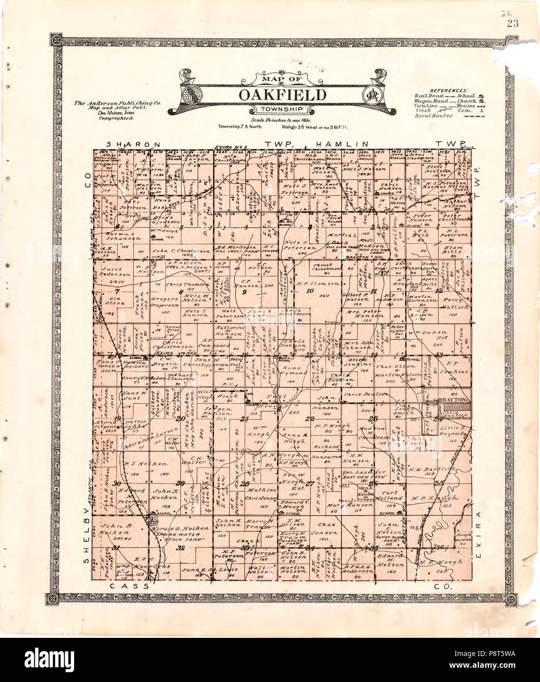 . 41 Atlas of Audubon County, Iowa - containing maps of townships of ...