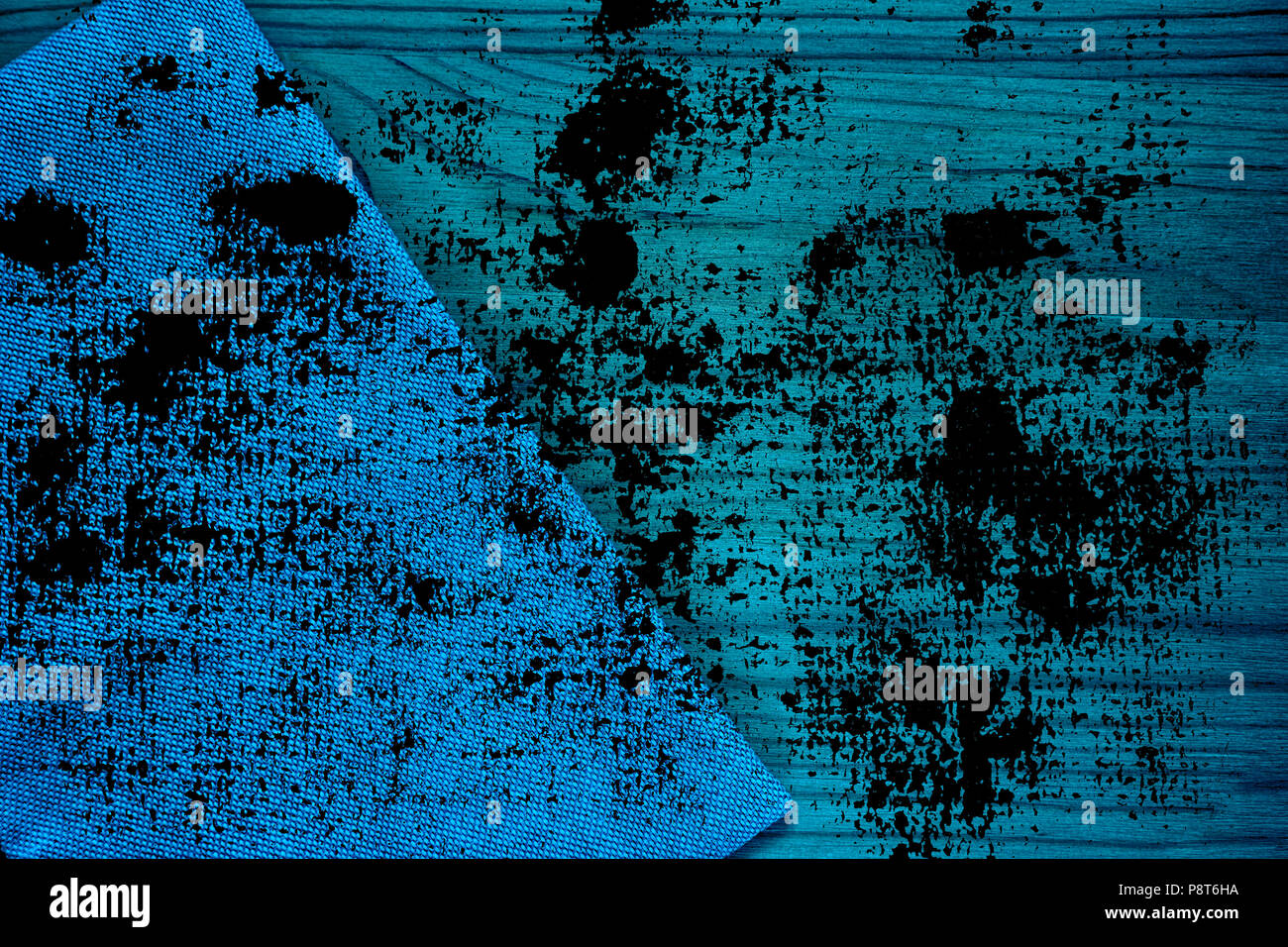 Grunge dirty Ultra blue Linen fabric surface for mock-up or designer ...