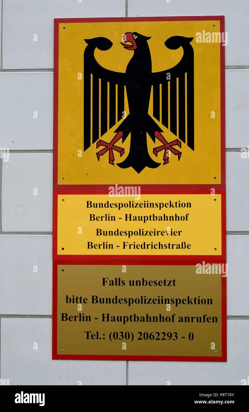 German State symbol, German federal eagle , Berlin, May 26, 2018 ...