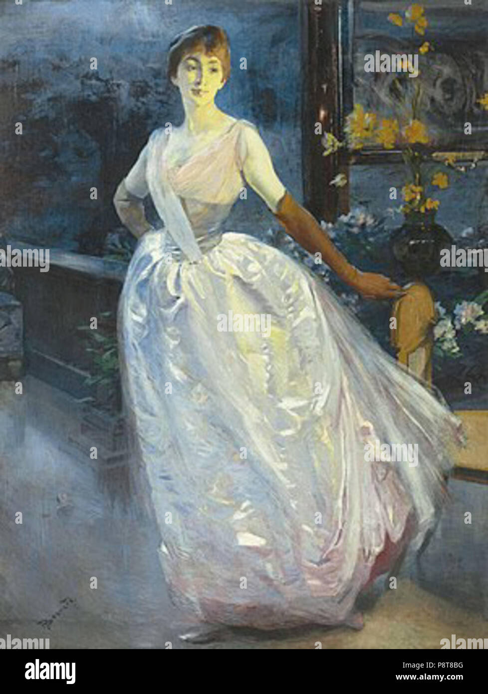 . 10 Paul Besnard - Portret Madame Roger Jourdain (Henriette Jourdain ...