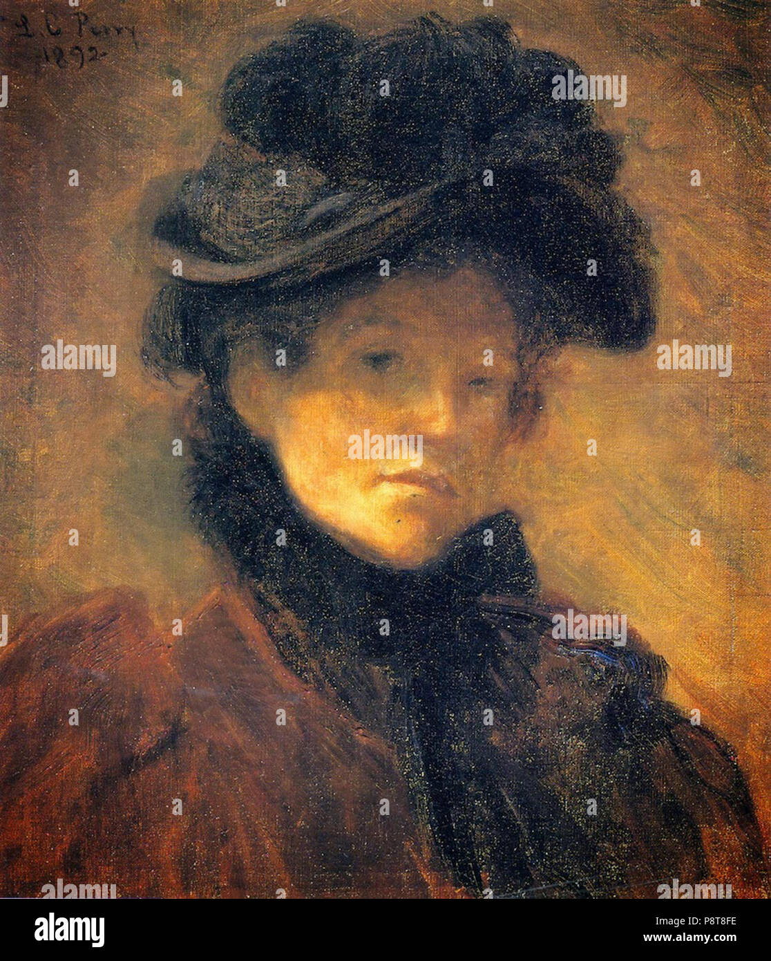 Lilla cabot perry self portrait hi-res stock photography and images - Alamy