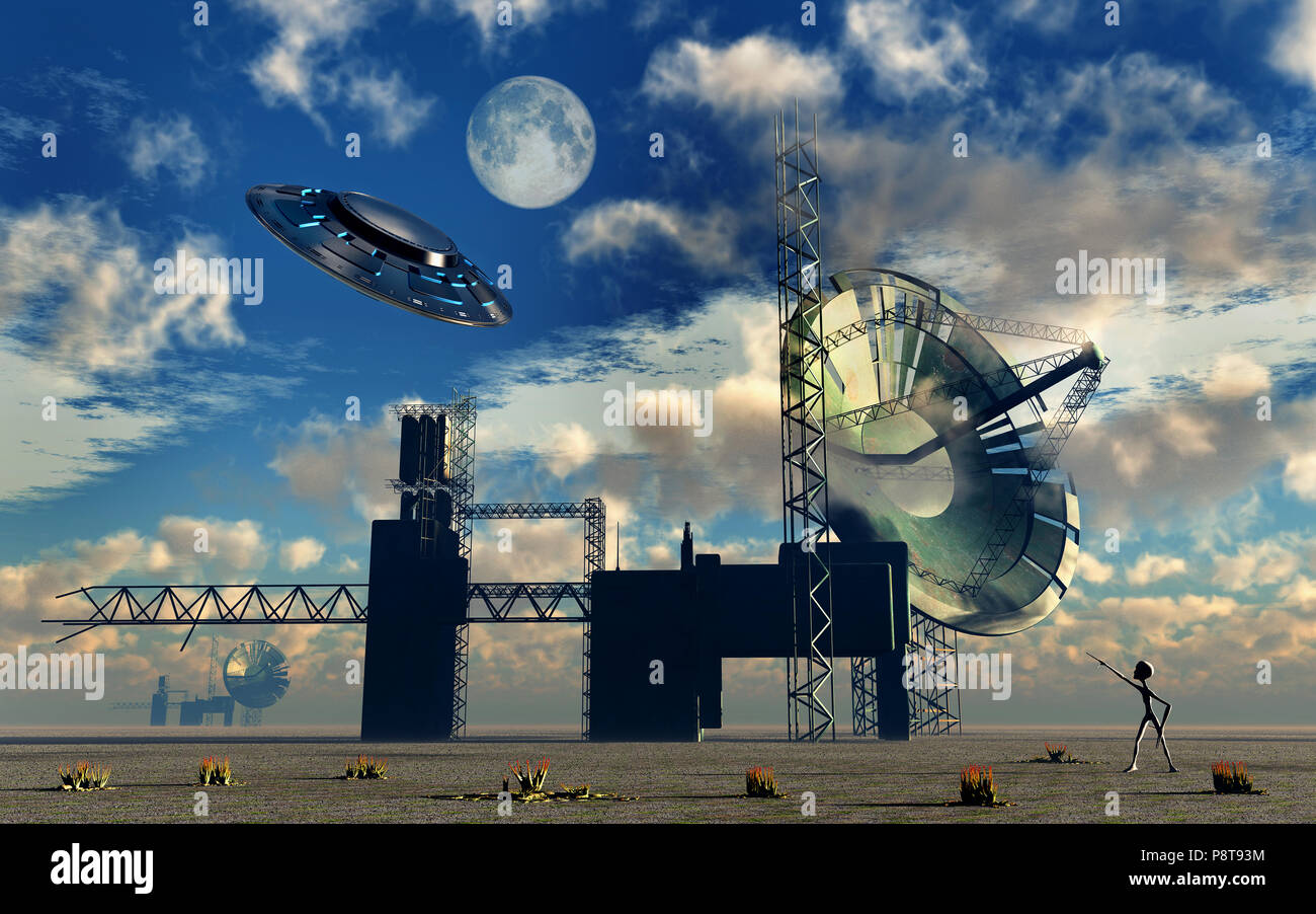 Alien Tracking Station Stock Photo - Alamy