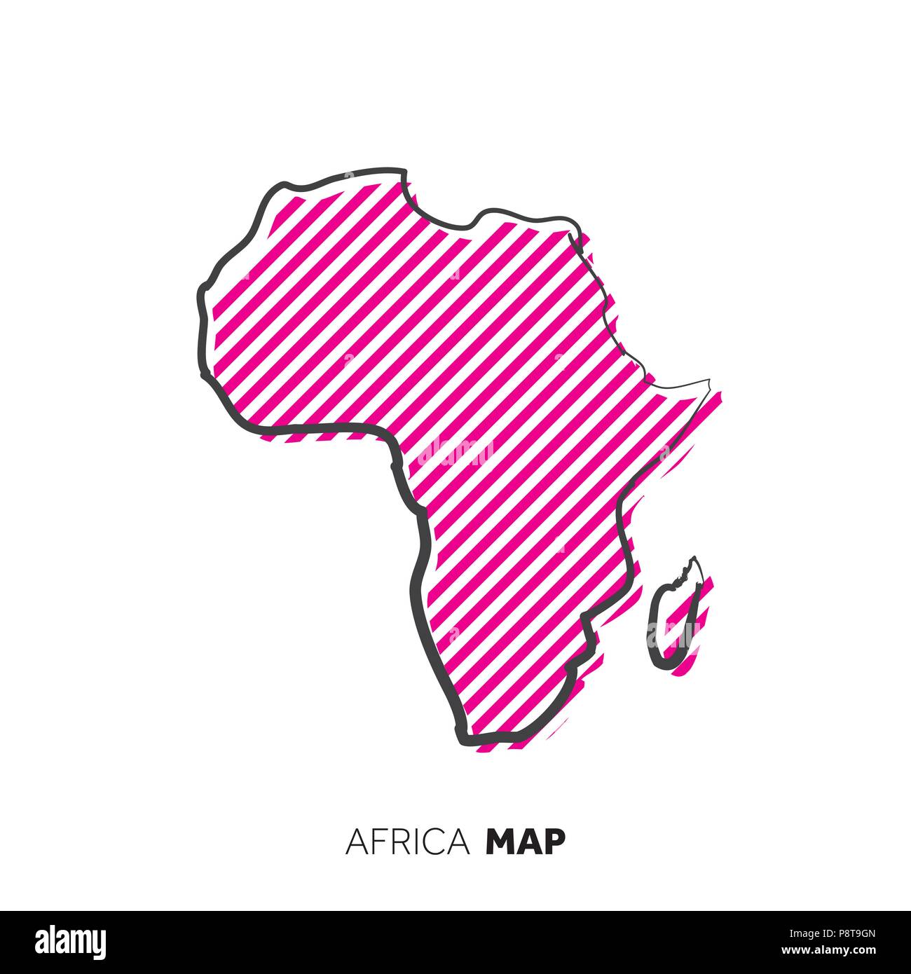 Africa Map Outline Vector Africa Map Black And White Clipart Images