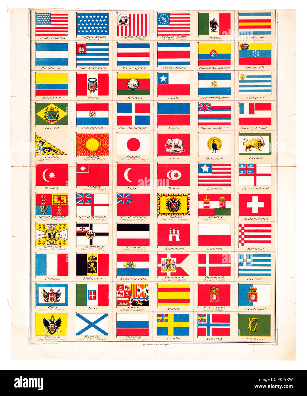 1800s world flags hi-res stock photography and images - Alamy